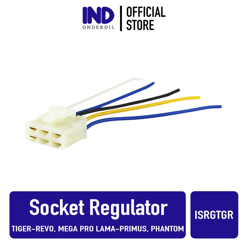 Jual IND Onderdil Socket Kiprok/Regulator Fitting 5 Kabel Tiger-New ...