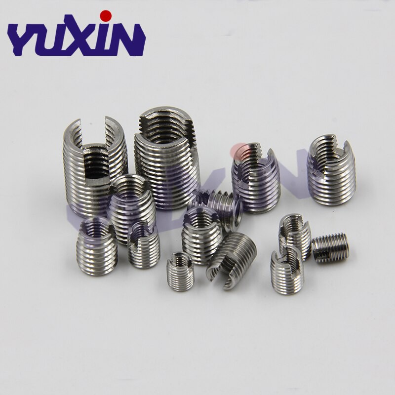 Jual 50pcs Stainless Steel M5 Self Tapping Thread Insert Screw Bushing ...