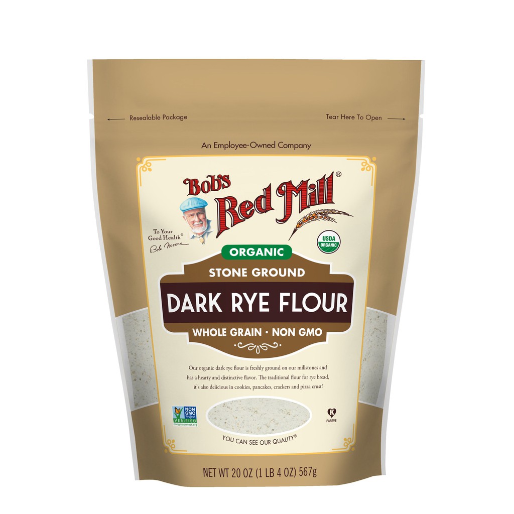 Jual Bob's Red Mill Bakery Organic Whole Grain Dark Rye Flour 623 gr ...