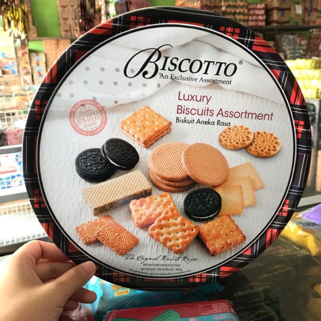 Jual BISCOTTO / BISKOTO Luxury Biscuits Assorted - 400gr | Shopee Indonesia