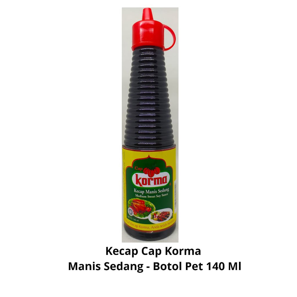 Jual Kecap Cap Korma - Manis Sedang 140 Ml | Shopee Indonesia