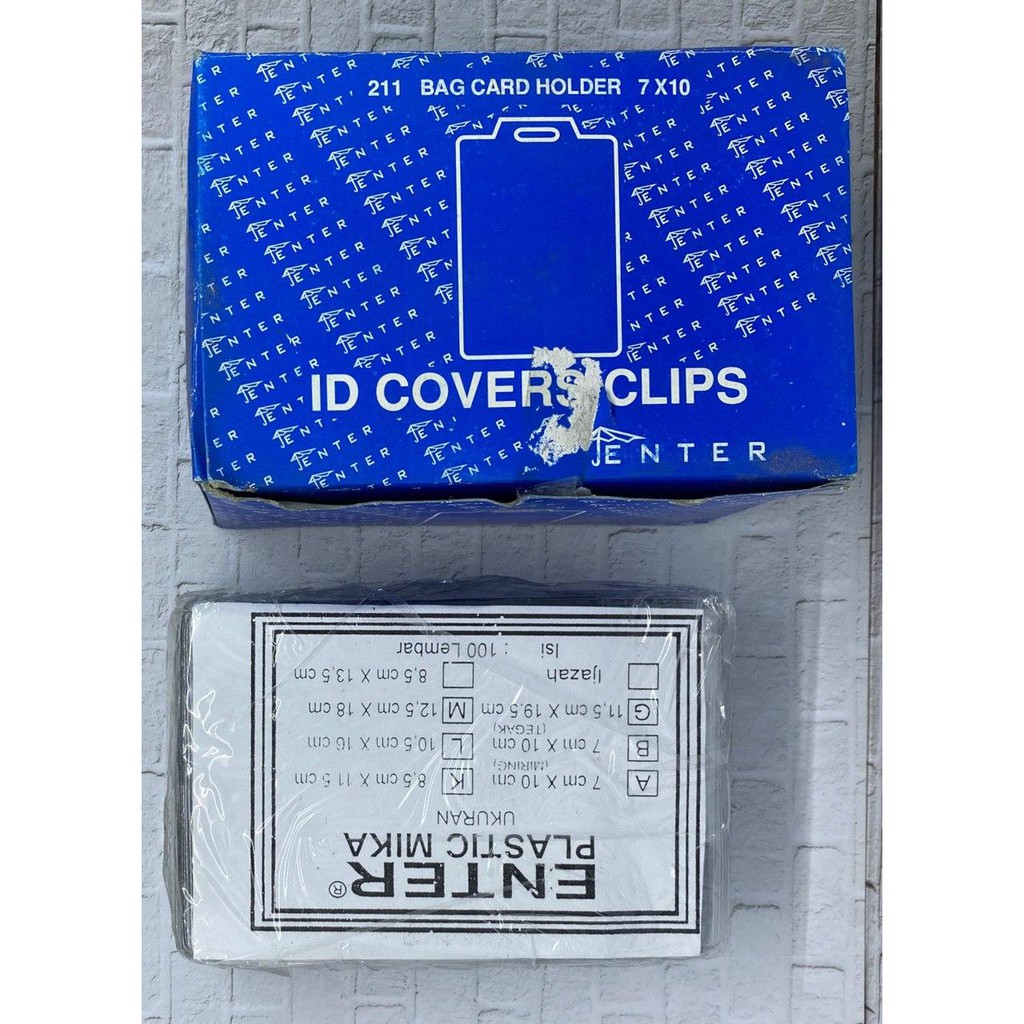 Jual ID COVERS CLIPS 7*10/ MIKA NAME TAG ISI 100 LEMBAR | Shopee Indonesia