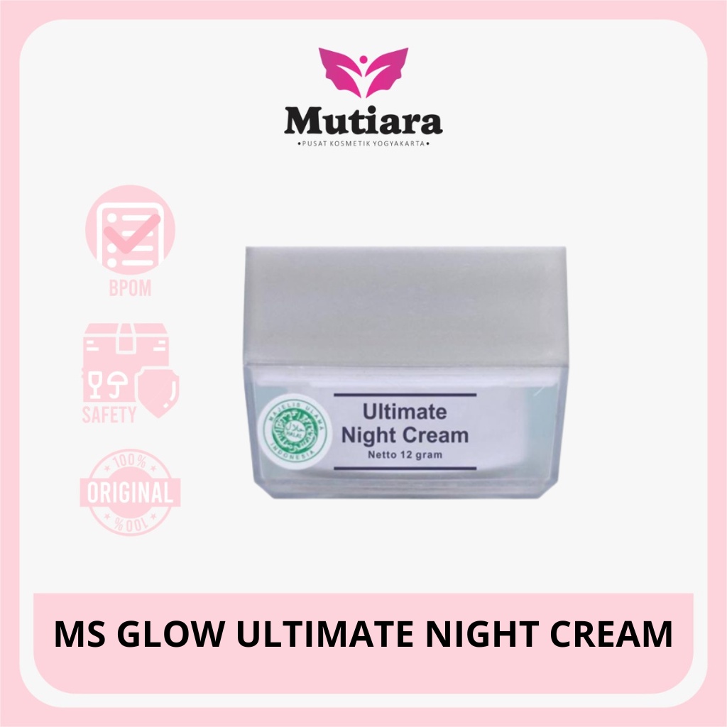 Jual MS GLOW ULTIMATE NIGHT CREAM 12 GR | Shopee Indonesia