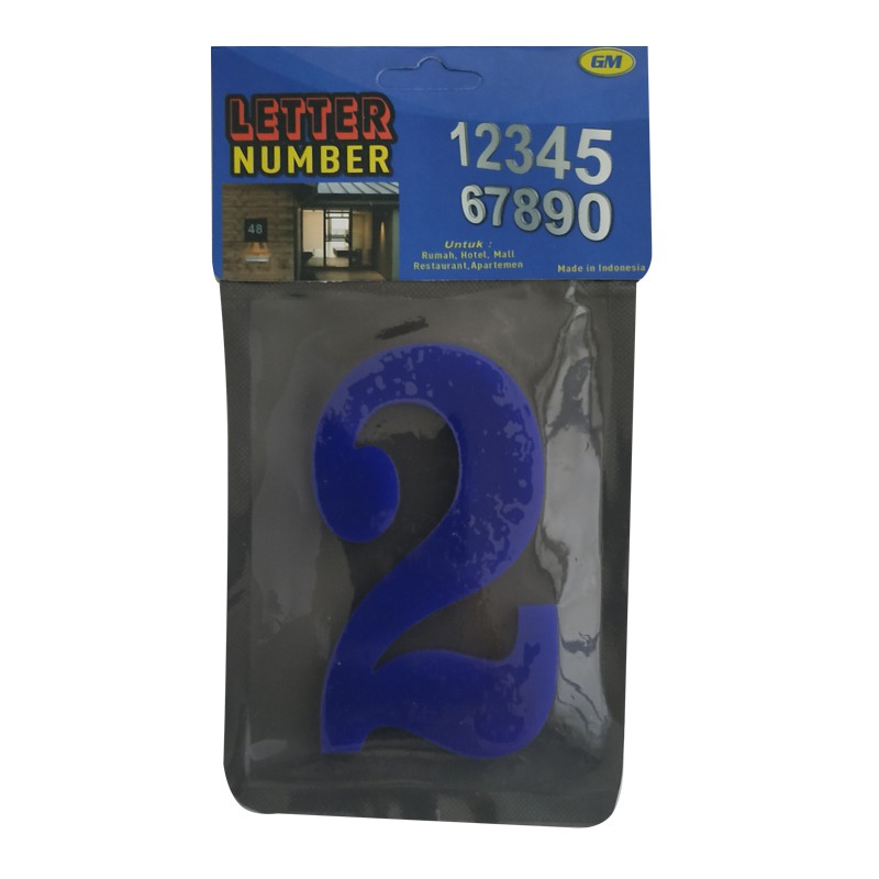 Jual GM LABEL ACRYLIC ANGKA 2 TEMPEL 10CM | Shopee Indonesia
