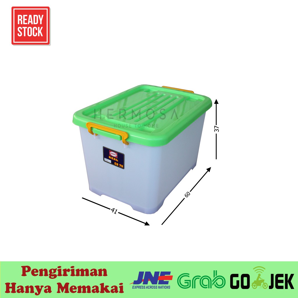 Jual Shinpo SIP 143 CB 70 Container Real Box Plastik 70 Liter Dengan ...