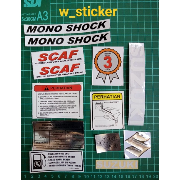 Jual Stiker sticker Rangka Satria Hiu Satria Agresif | Shopee Indonesia