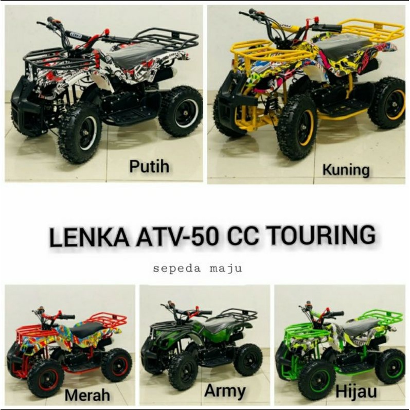 Jual Mainan Anak Motor ATV Lenka 50cc Touring Bensin Roda Empat ...