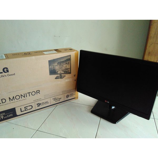 Jual LG Monitor LED LCD bekas 20 inch wide (komplit) | Shopee Indonesia