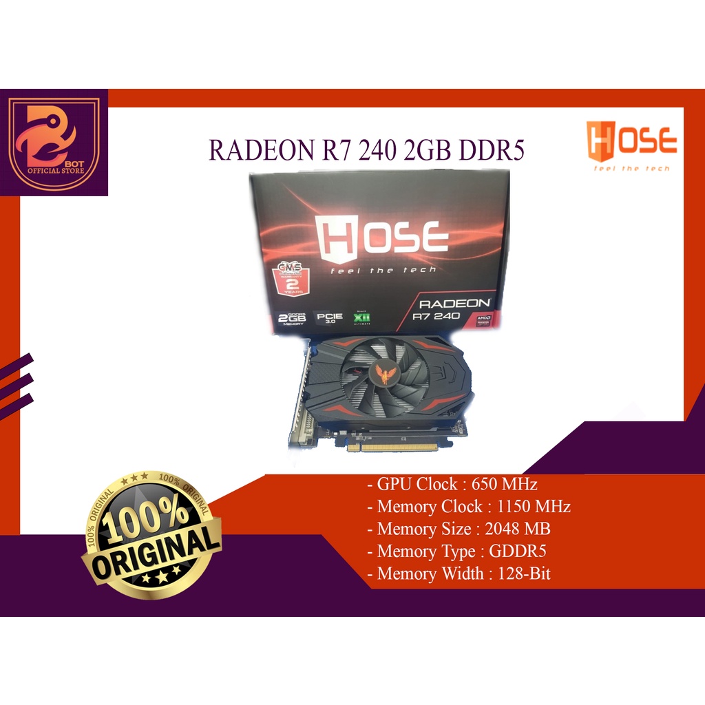 Jual VGA Radeon R7 240 2gb/4gb ddr5 Hose | Radeon R7 | Amd Radeon ...