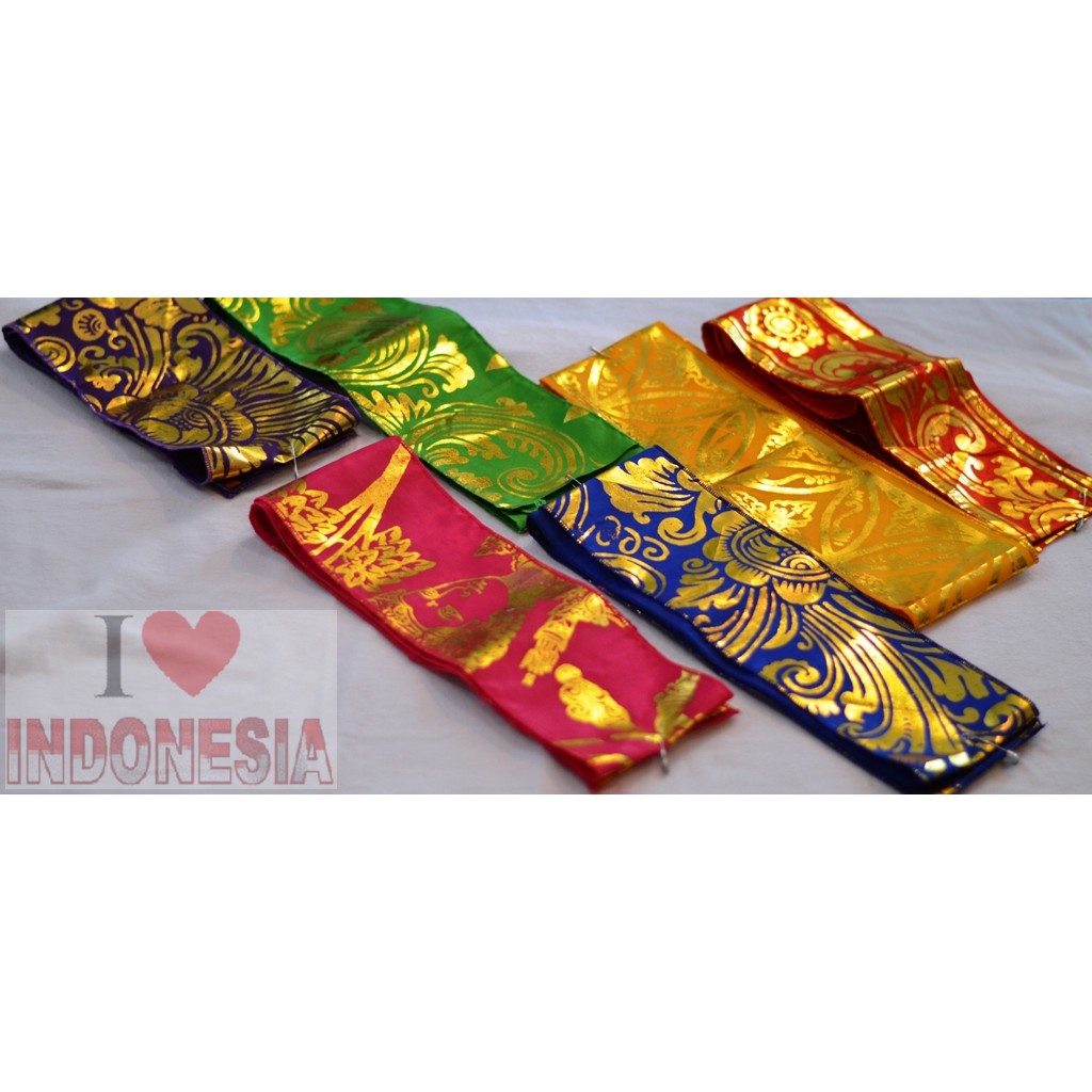 Jual Sabuk Adat Bali Oby obi Kebaya prada emas tradisional ikat tarian ...