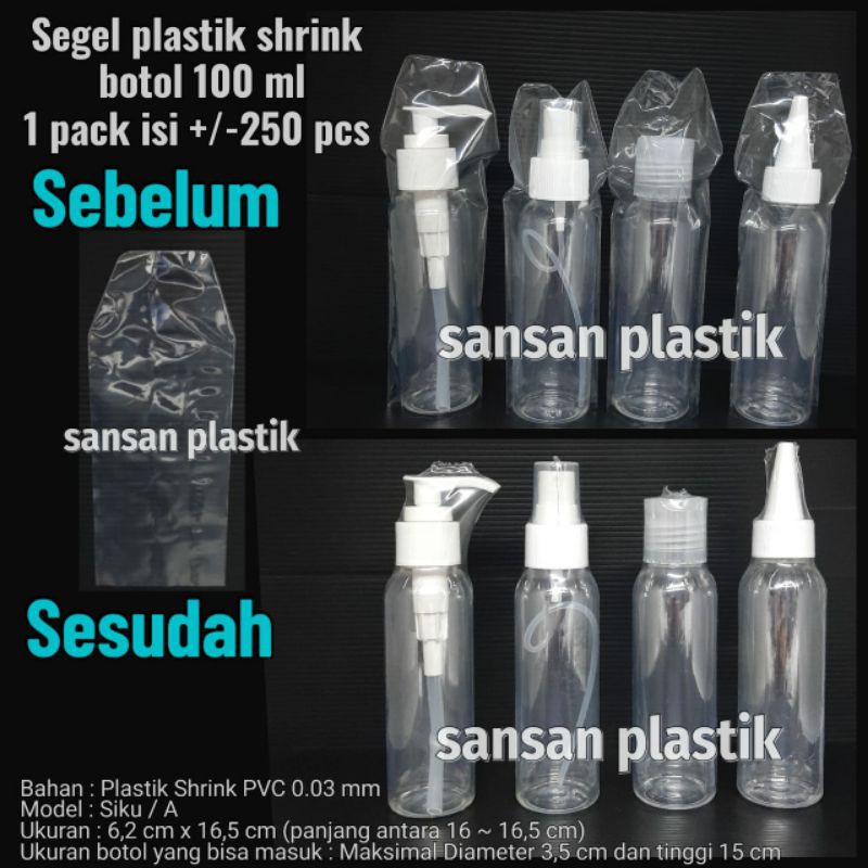 Jual Segel Botol Spray 100 ml / Segel Shrink Botol 100 ml Model A isi ...