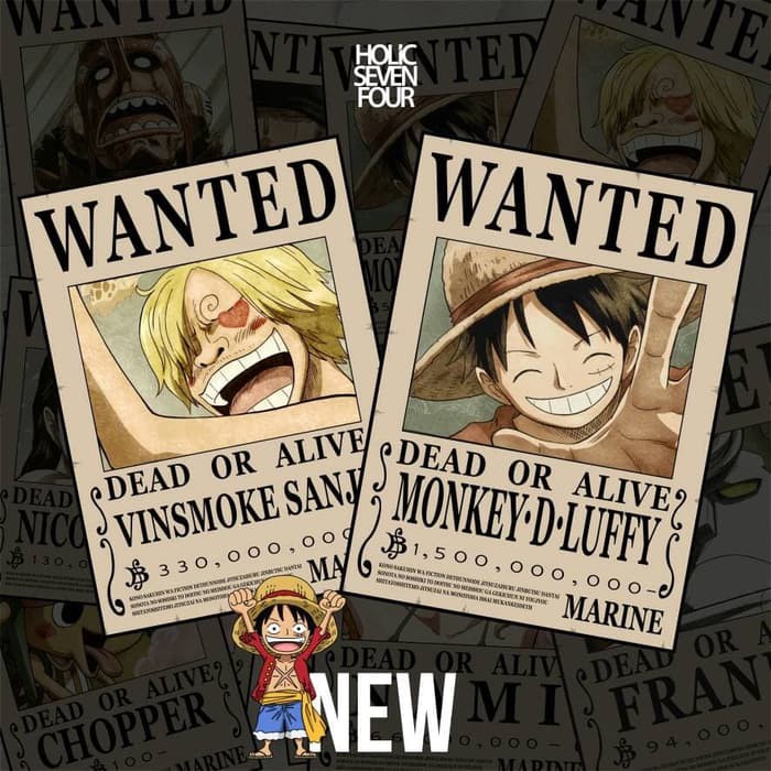 Jual Poster A4 One Piece - Bounty Poster Topi Jerami Isi 9 poster ...