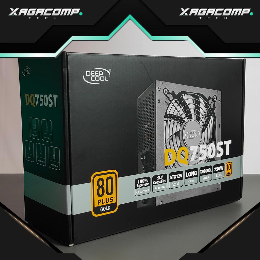 Jual Power Supply PSU Deepcool DQ750ST - 80 Plus GOLD - Flat Cable ...