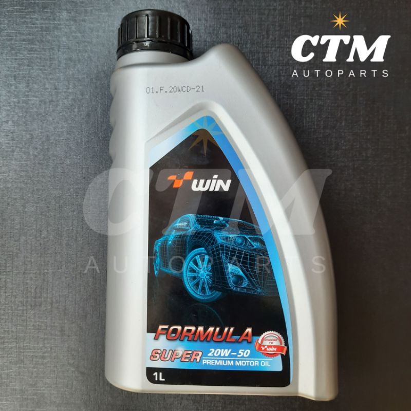 Jual WIN Formula Super Premium Motor Oil SAE 20W-50 API SG/CD 1Liter | Shopee Indonesia