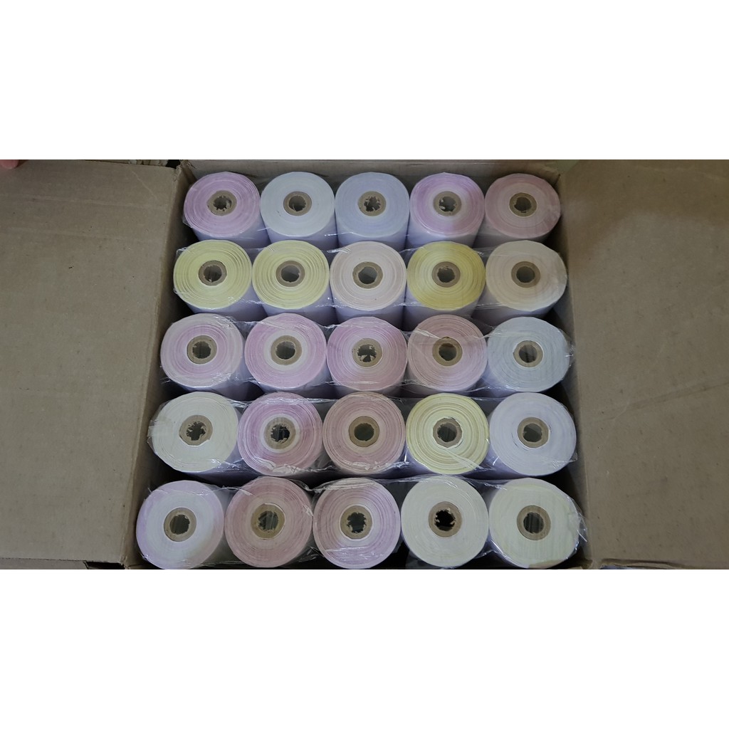 Jual WOYA Kertas Kasir Struk Paper Roll HVS NCR 3Ply 75x65mm POS ...