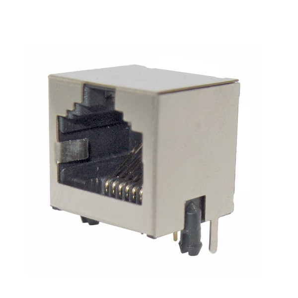 Jual RJ45 8P8C LAN Modular Jack PCB Half Metal Shell Pelindung Metal ...