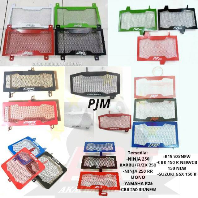 Jual Cover Tutup Radiator Jaring Ready Motor R15 v3 Cbr150r Cb150r Gsx ...