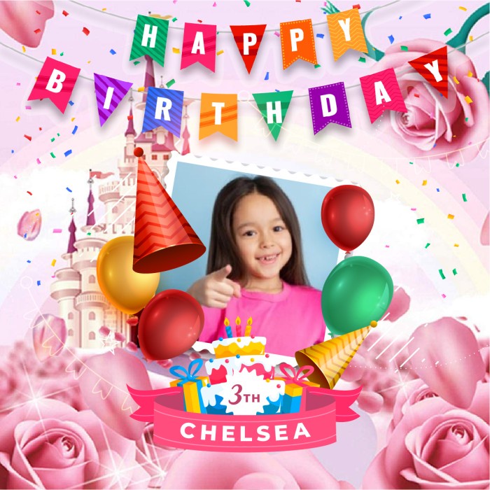 Jual Backdrop Ulang Tahun Custom| Banner Ulang Tahun Ultah (GIRL ...