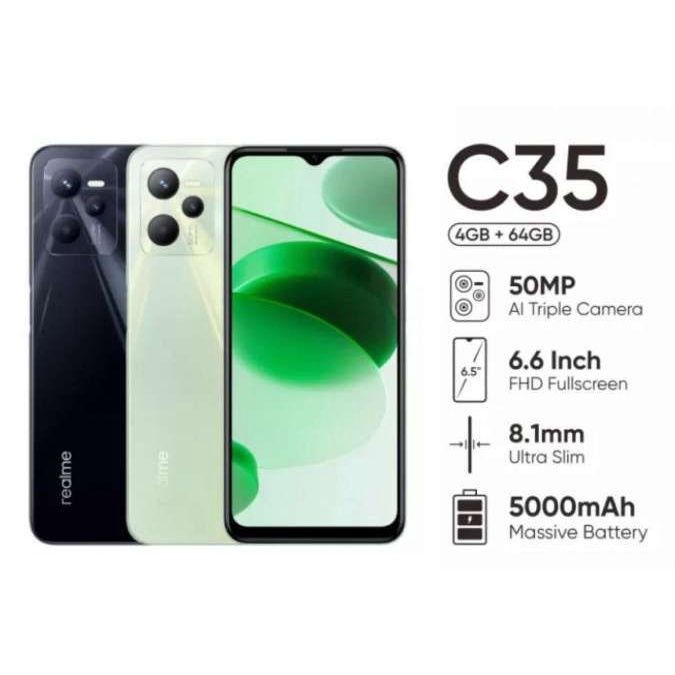 Jual REALME C35 4/128/ ORIGINAL GARANSI RESMI | Shopee Indonesia