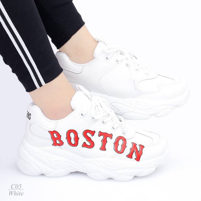Jual New Arrival Sepatu Fashion MLB Boston Sneaker With Memory Foam ...