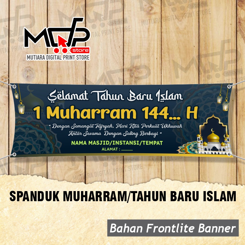Jual SPANDUK MUHARRAM 2X1 M BANNER TAHUN BARU ISLAM MDPRINTSTORE | Shopee Indonesia