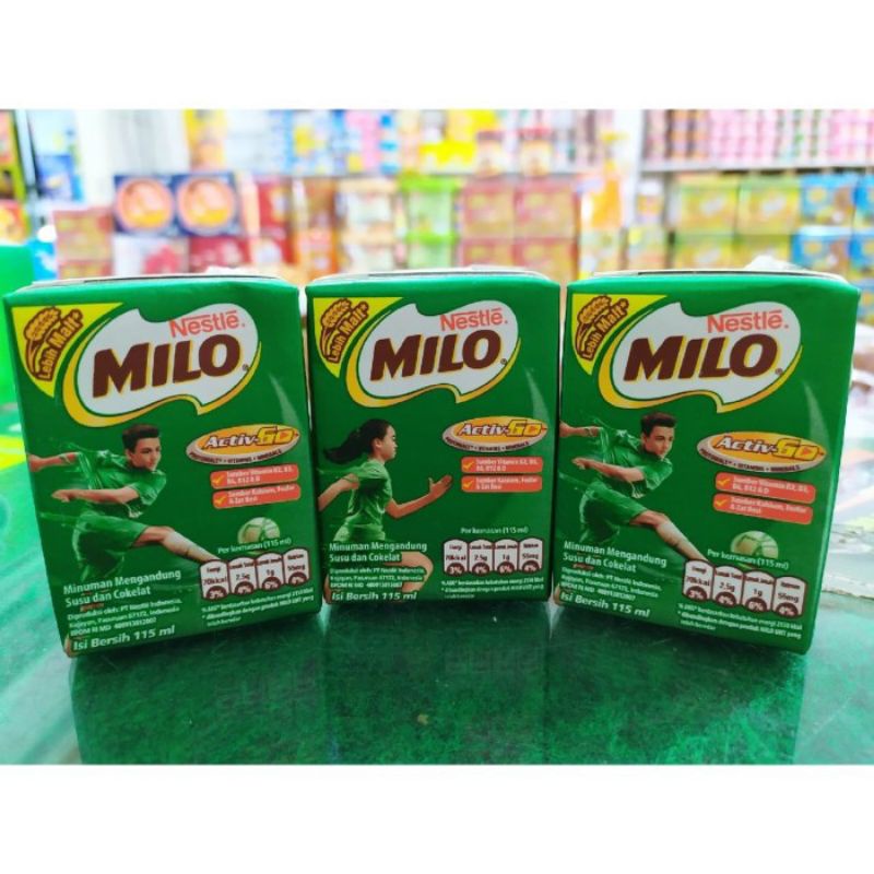 Jual minuman susu uht cair Milo kotak 110 ml dan 180ml | Shopee Indonesia
