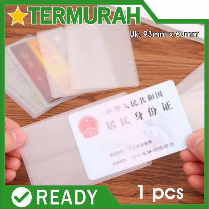 Jual Kantong Plastik Mika Cover DOFF Kartu eToll / ATM / KTP / ID CARD ...
