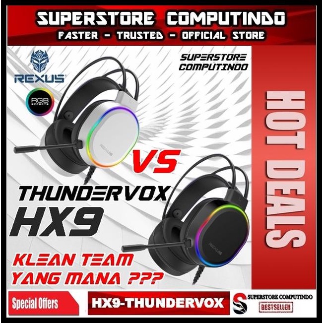 Jual Rexus Thundervox Hx9 Rgb Gaming Headset | Shopee Indonesia