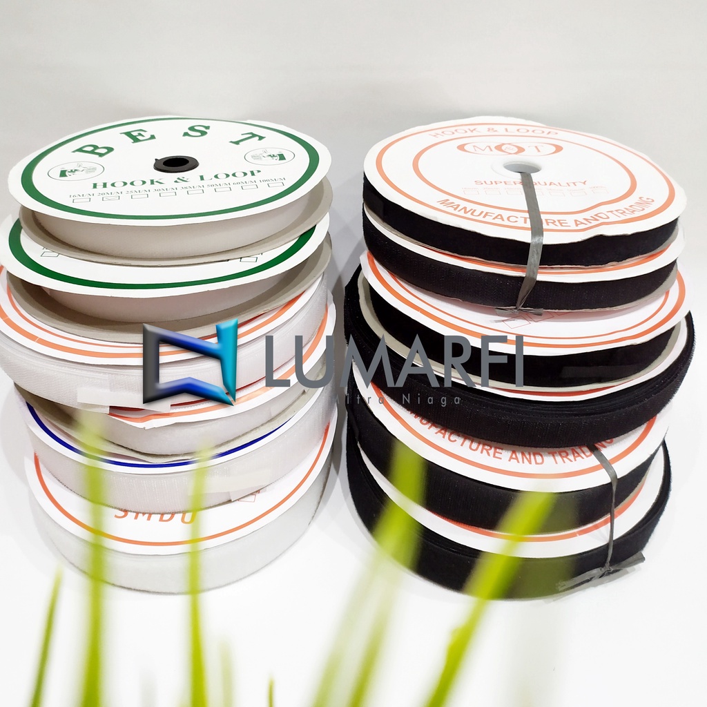 Jual Perekat Prepetan Velcro Magic Tape Kretekan 2 cm / 2,5 cm / 3,8cm ...