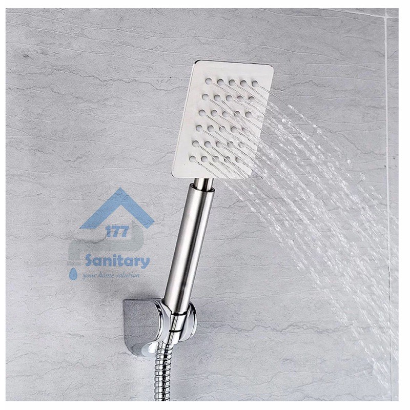 Jual Hand Shower mandi Stainless Minimalis Kotak ST- Handshower set ...