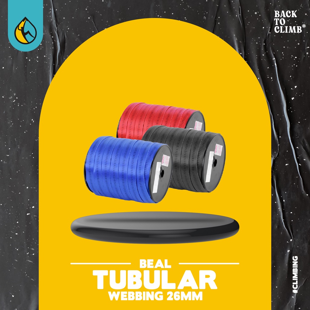 Jual BEAL Tubular Webbing Original - Tali Webbing Panjat Tebing Safety ...