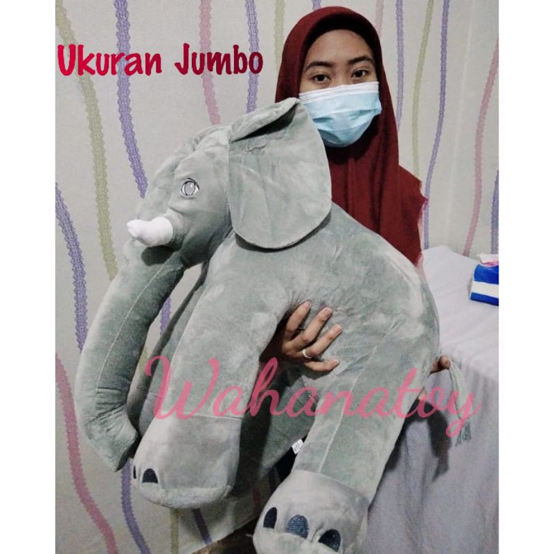 Jual BONEKA GAJAH JUMBO 60cm | Shopee Indonesia