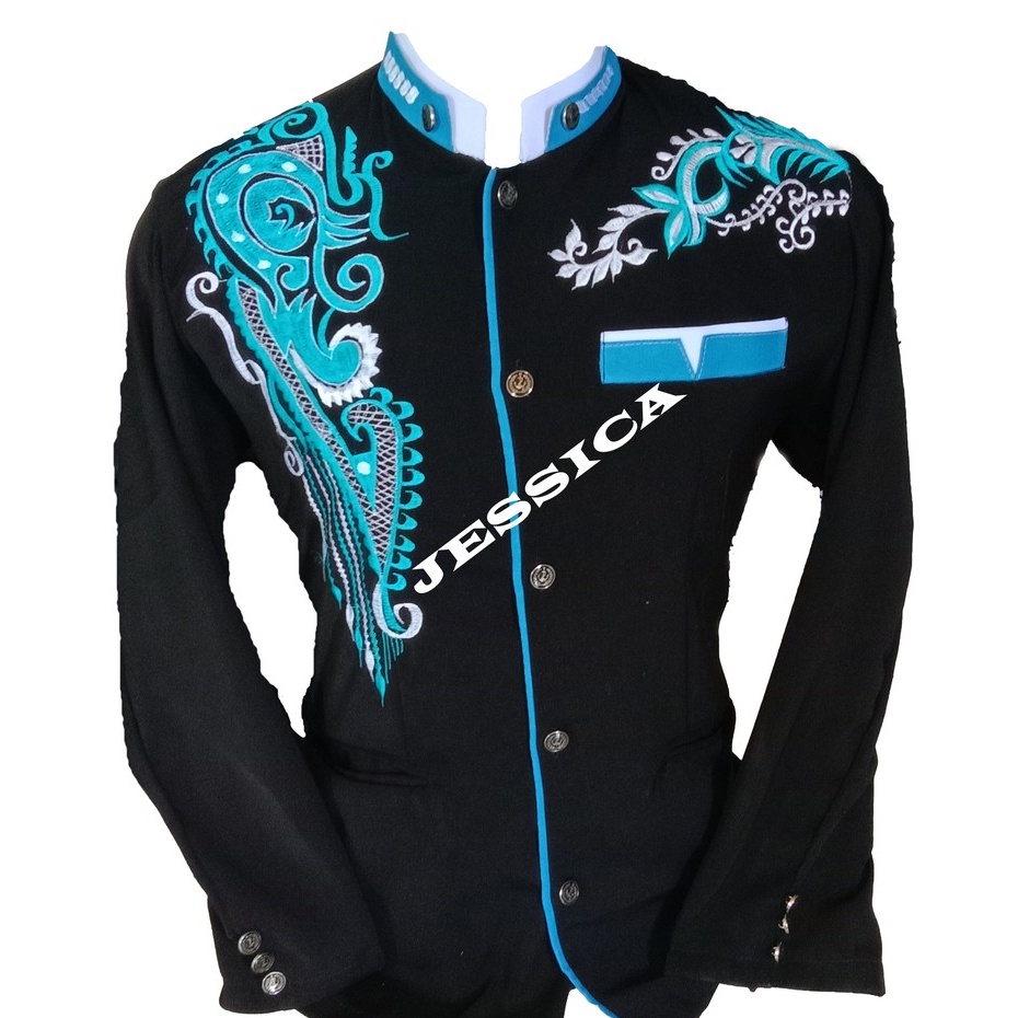 Jual jasko pria dewasa lengan panjang bordir terbaru 2024 | Shopee ...