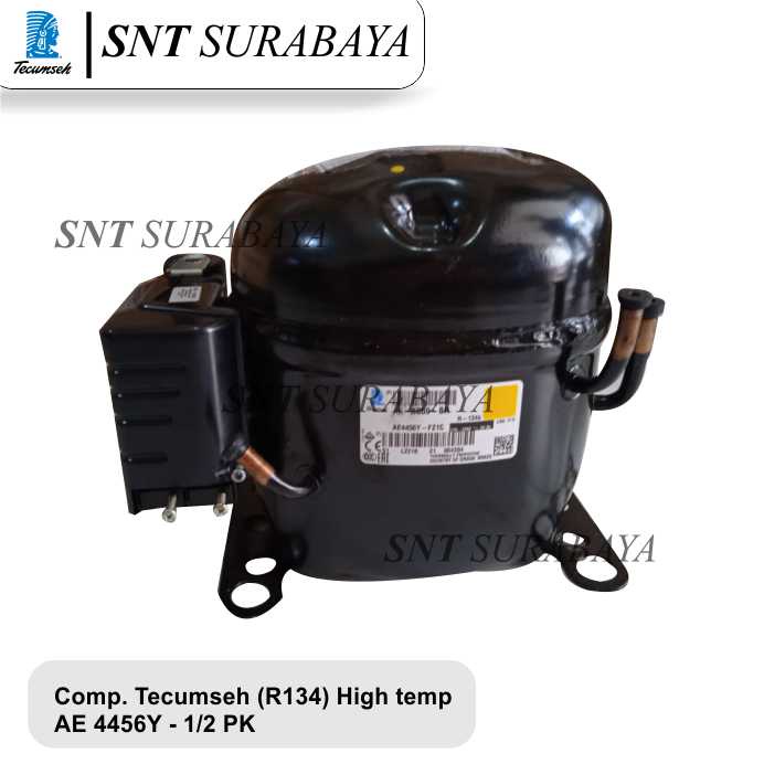 Jual kompresor merk Tecumseh AE 4456Y - Kompresor 1/2 PK R134 Chiller ...