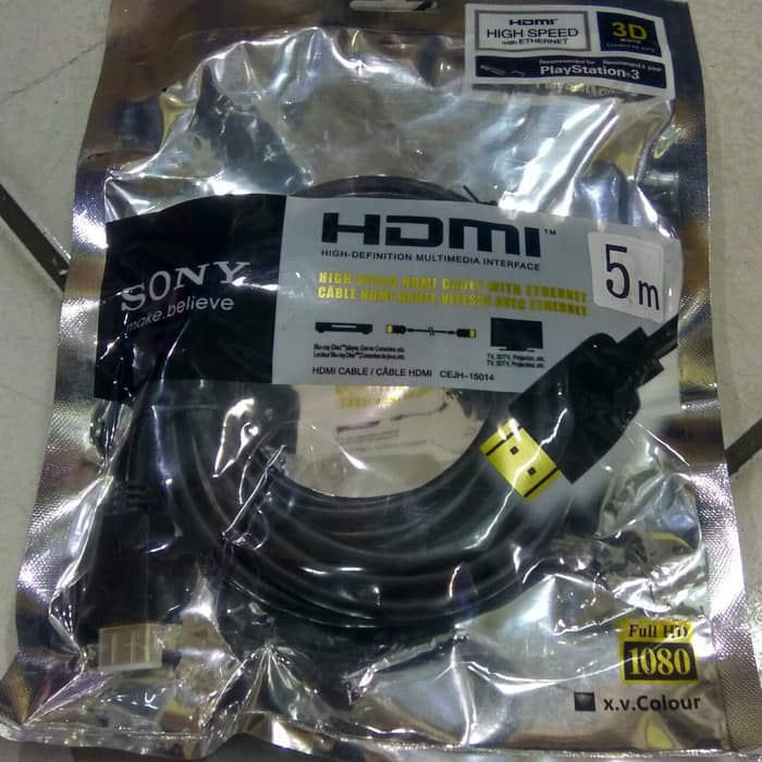Jual kabel hdmi 5m 5meter 5 meter sony | Shopee Indonesia