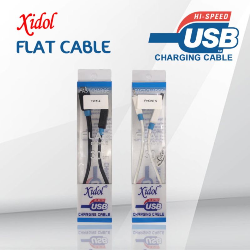 Jual KABEL DATA/KABEL USB IDOL FLAT 30 CM | Shopee Indonesia