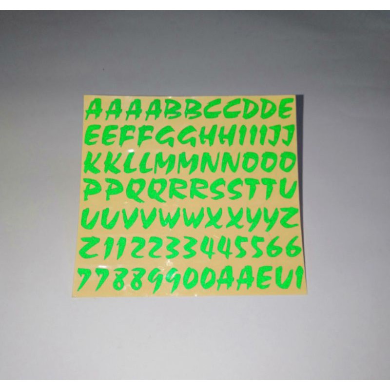 Jual Stiker huruf sticker abjad setiker motor cutting edisi tulisan ...