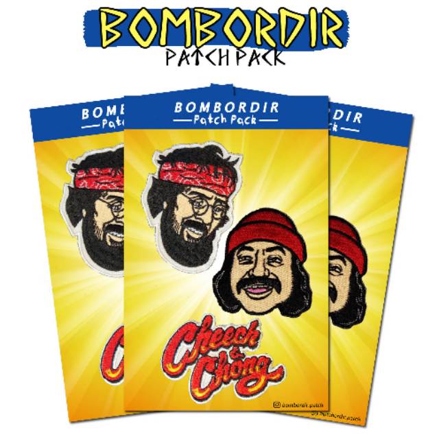 Jual CHEECH & CHONG PATCH PACK (IRON PATCH) | Shopee Indonesia