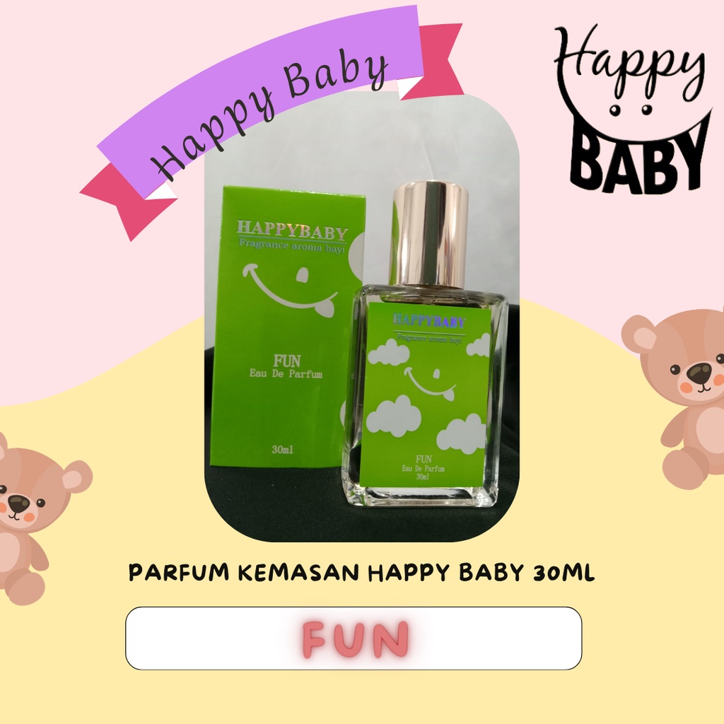 Jual PARFUM HAPPY BABYB NEW KEMASAN 30ML // AROMA FUN // KOTAK WARNA ...
