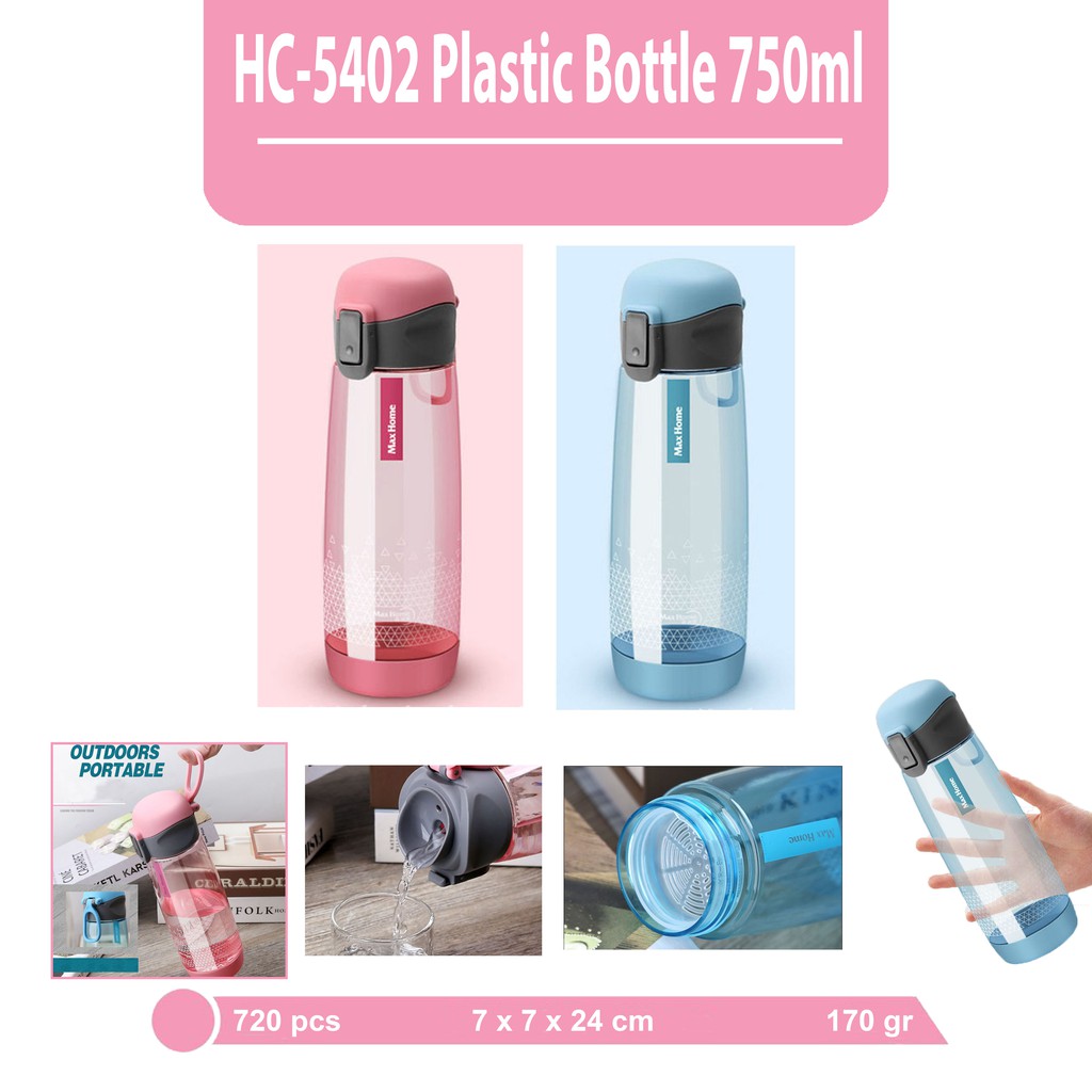 Jual Orinoco Botol Minum Plastik Botol Olahraga Anti Bocor Maxhome ...