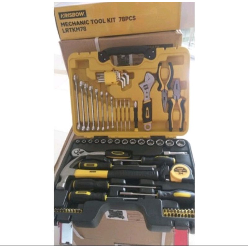 Jual Krisbow mekanik tool set perkakas 78pcs/tool kit set | Shopee Indonesia