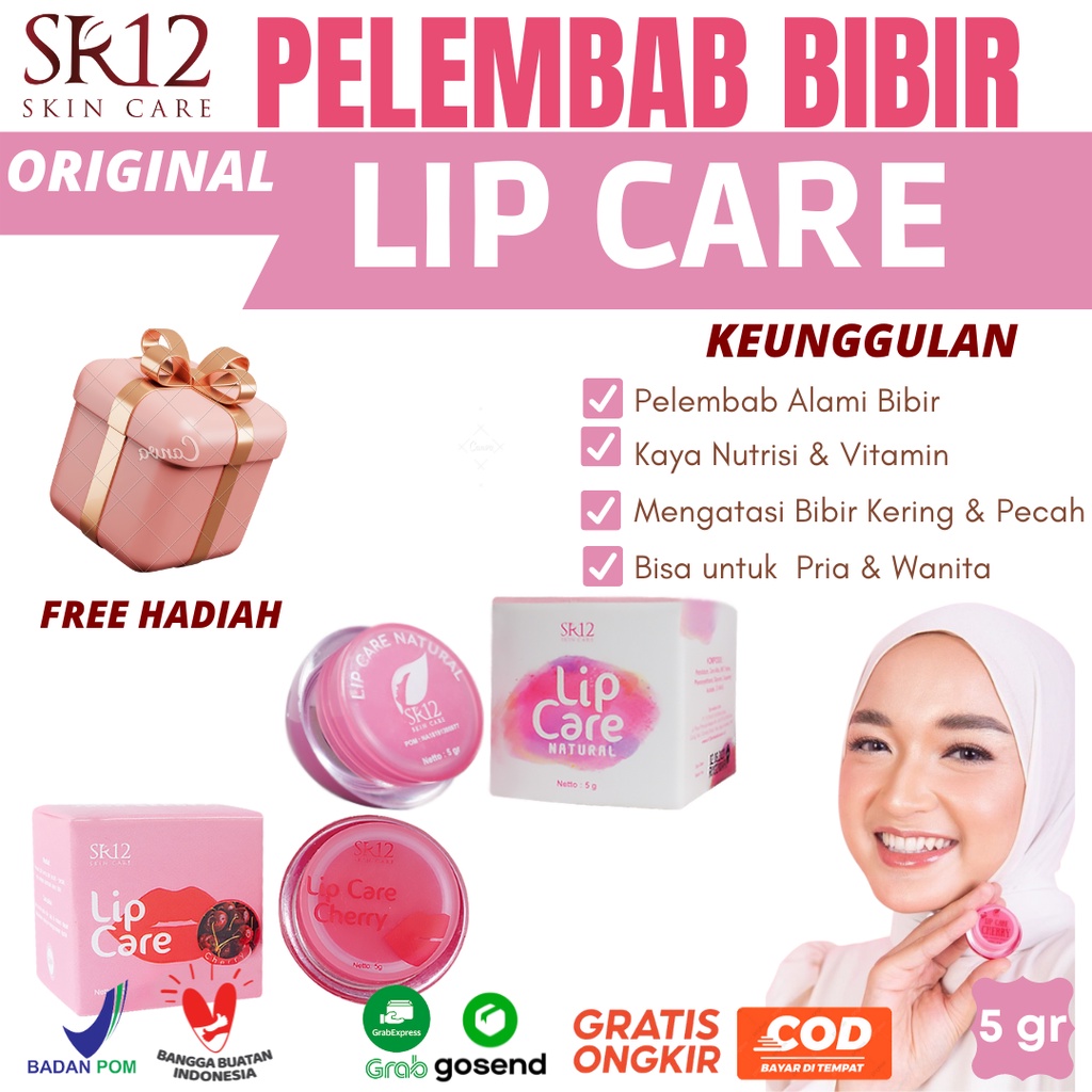 Jual SR12 Lip Care Lip Balm Lipbam Pelembab Pemerah Pencerah Bibir Hitam Alami Pria Anak Wanita ...