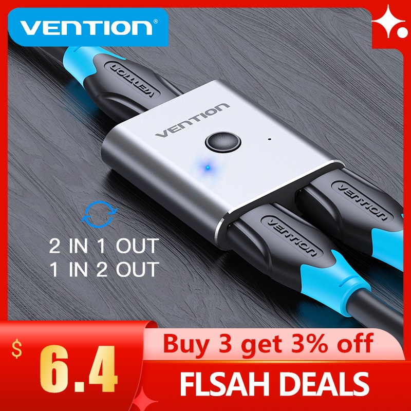 Jual Vention HDMI Switcher 4K Bi-Direction 2.0 HDMI Switch 1x2/2x1 ...