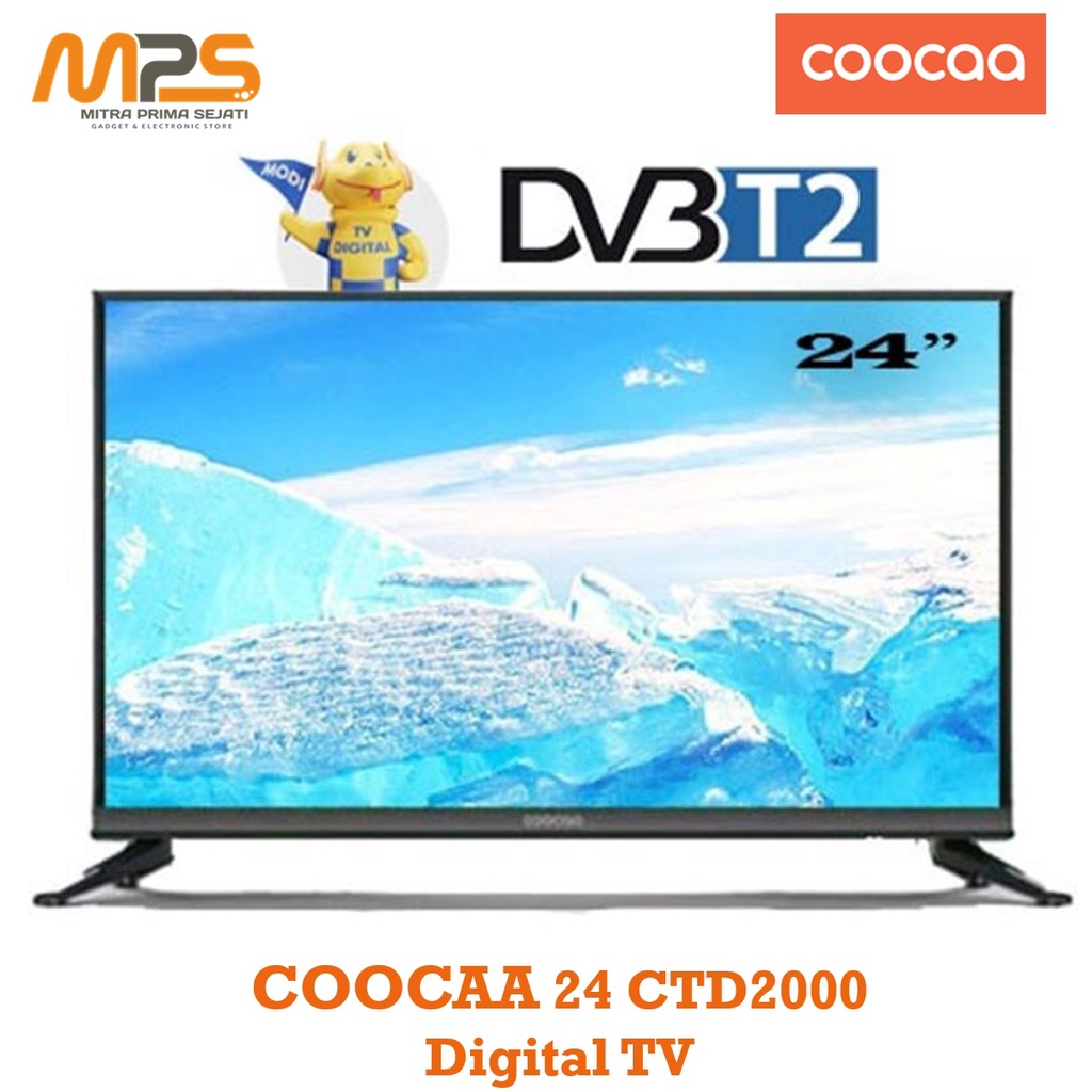 Jual TV LED DIGITAL COOCAA 24 CTD2000 - 24" - HDMI + USB Movie | Shopee ...