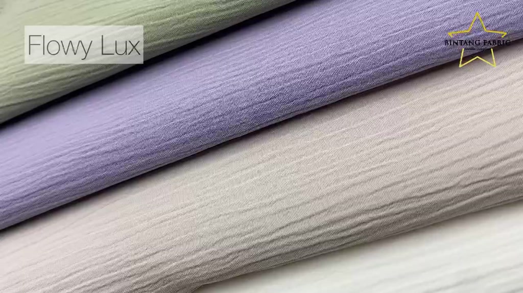 Jual Bahan Kain Flowy Lux Youryu Crinkle Airflow 0,5 meter | Shopee ...