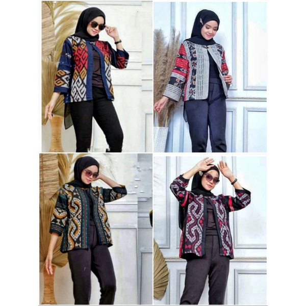 Jual [READY] BLAZER TENUN/ OUTER TENUN/ BAJU KERJA | Shopee Indonesia