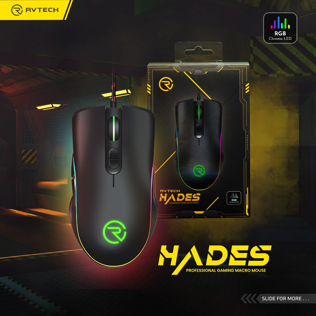 Jual Mouse USB Gaming Hades RVTech Garansi 1 Tahun | Shopee Indonesia