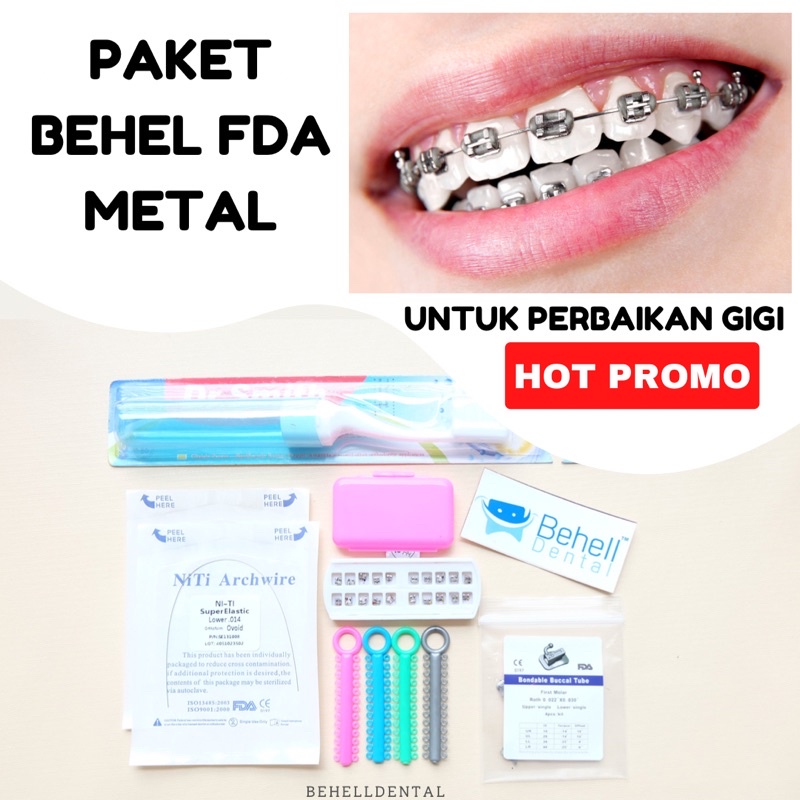 Jual Behelldental - PAKET BEHEL PERMANEN PERBAIKIN GIGI TIPE BRACKET ...