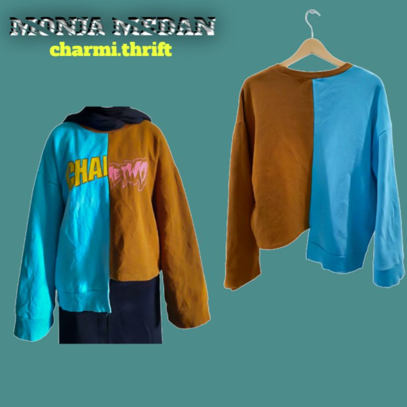 Jual CREW NECK JUMBO OVER SIZE || MONJA | Shopee Indonesia