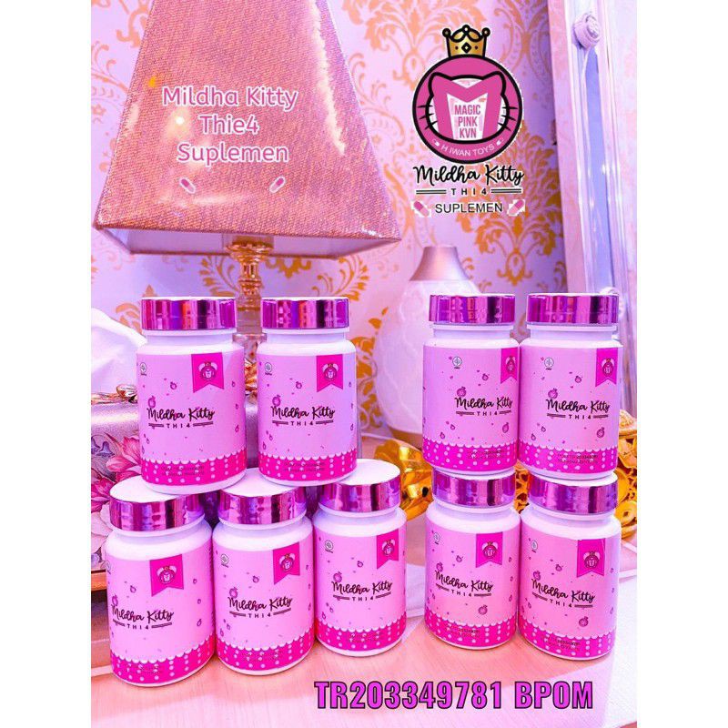 Jual Pil pelangsing mildha kitty pil pink mildhakitty hello kitty obat ...